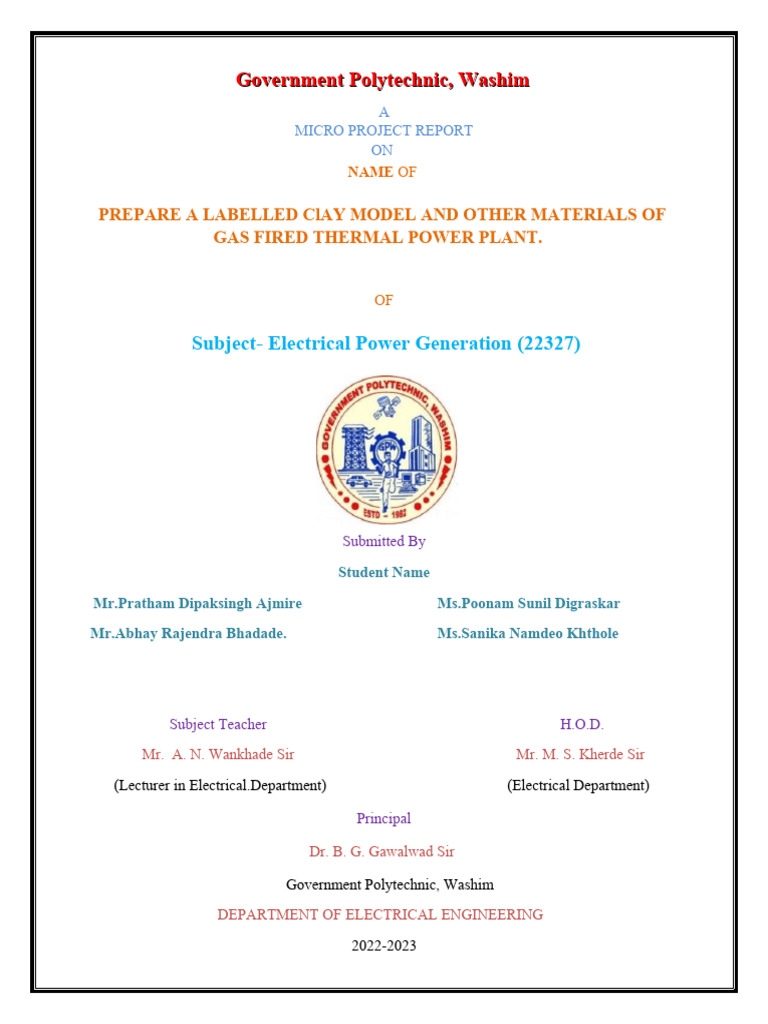 Micro Project (EEC) - Copy - Copy Epg Project Ready Epg Ready | PDF ...