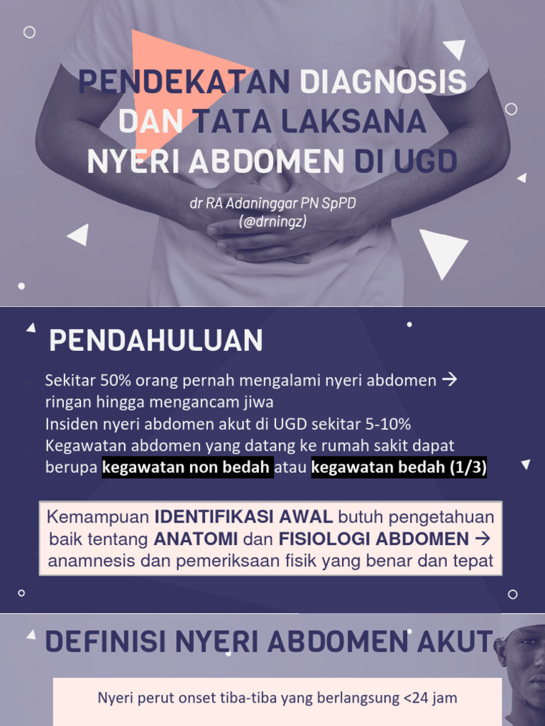 Sigap Tanggap Akut Abdomen Dalam Kacamata Interna - DR Nings | PDF