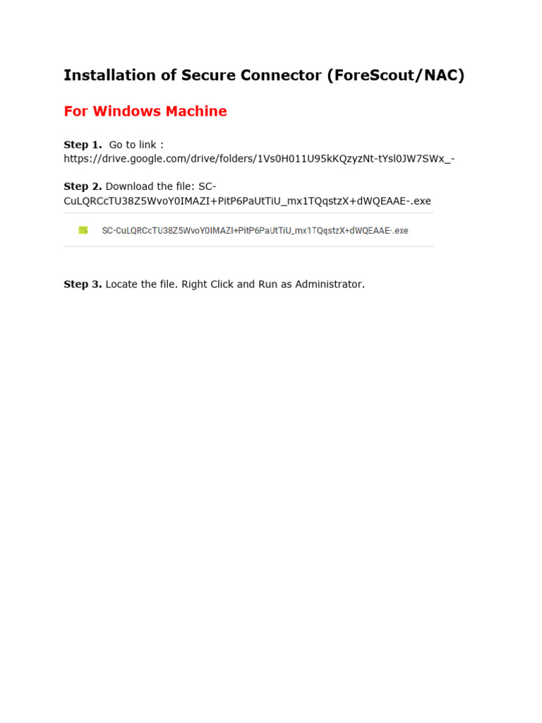 Forescout - NAC Installation Guide Windows | PDF