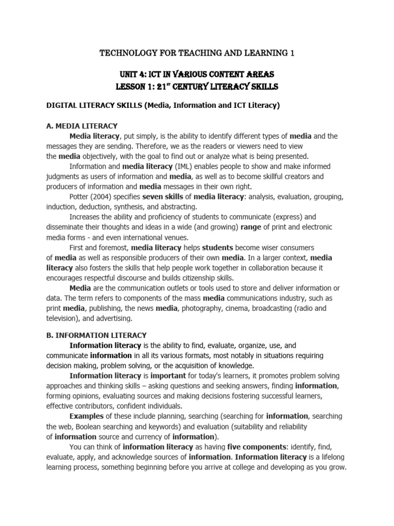 Ed 207 - TTL 1 Unit 4 | PDF | Instructional Design | Educational Technology