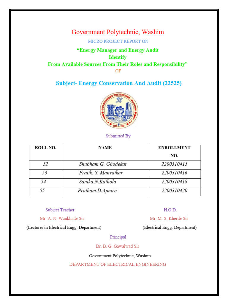 Pratham Eca Incomplete | PDF | Energy Conservation | Efficient Energy Use Pratham Eca Incomplete | PDF | Energy Conservation | Efficient Energy Use