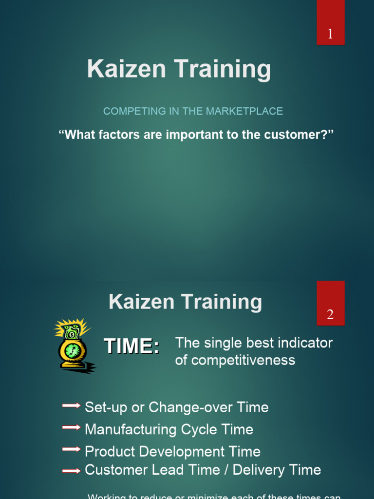 Kaizen Training | PDF | Information | Business