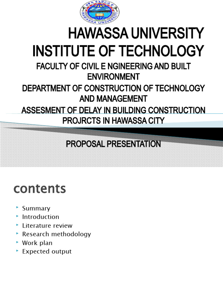 Hawassa University Institute of Technology | PDF | Business