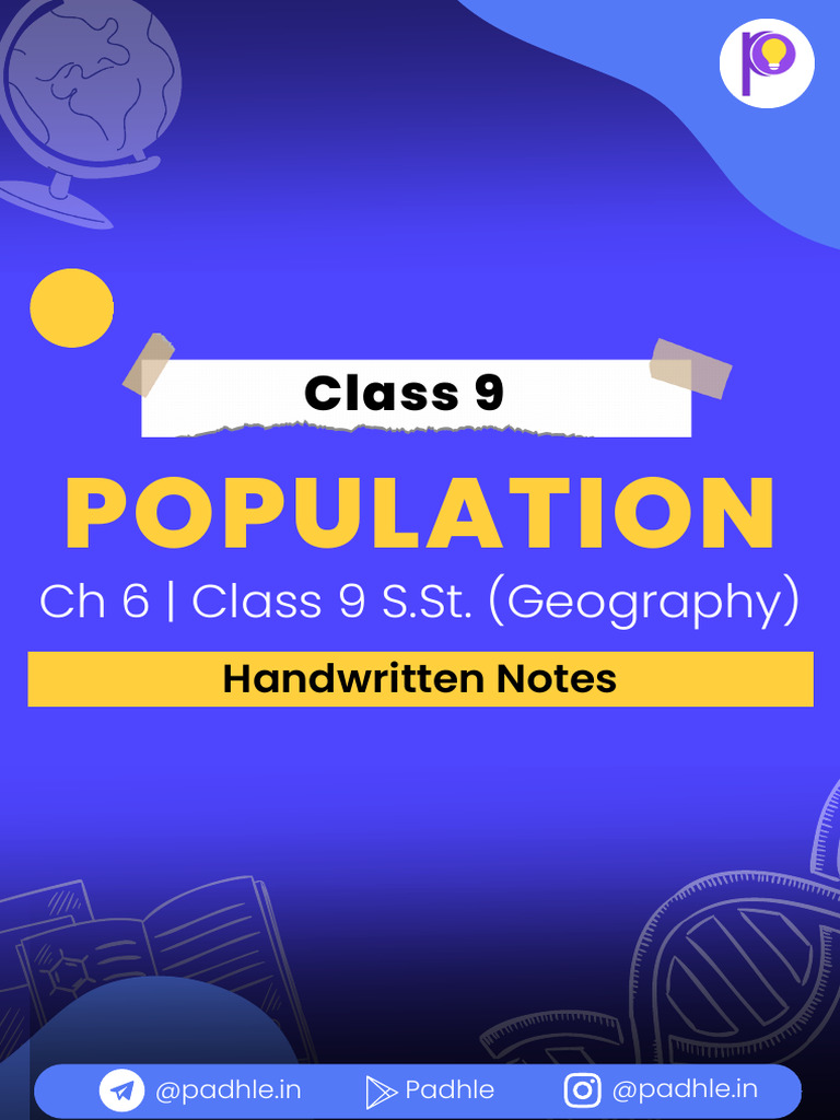 Class 9 Geography Population Notes | PDF | Foreign Language Studies