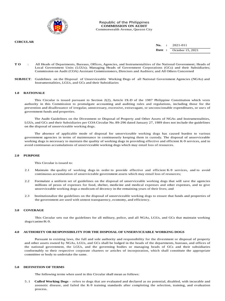 Commission On Audit: Republic of The Philippines | PDF