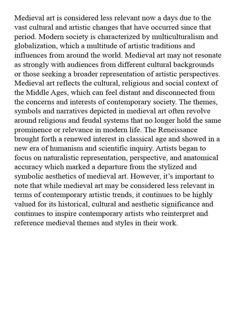 Art Appreciation Reflection | PDF