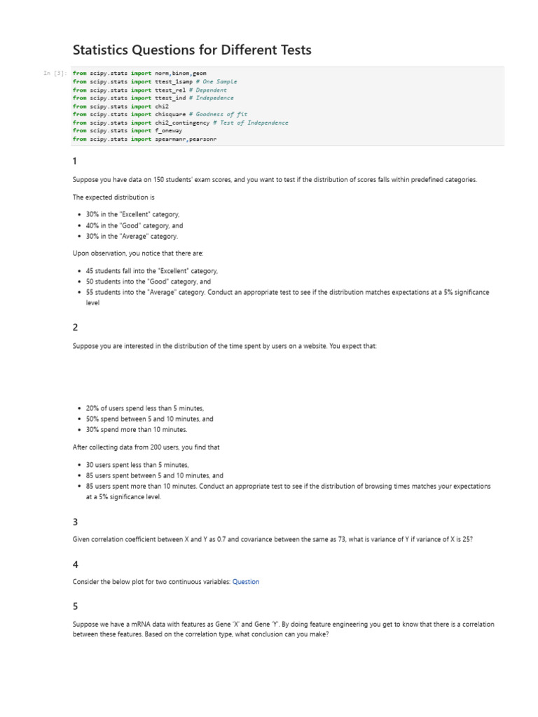 Revision Questions | PDF | Standard Score | Statistical Significance