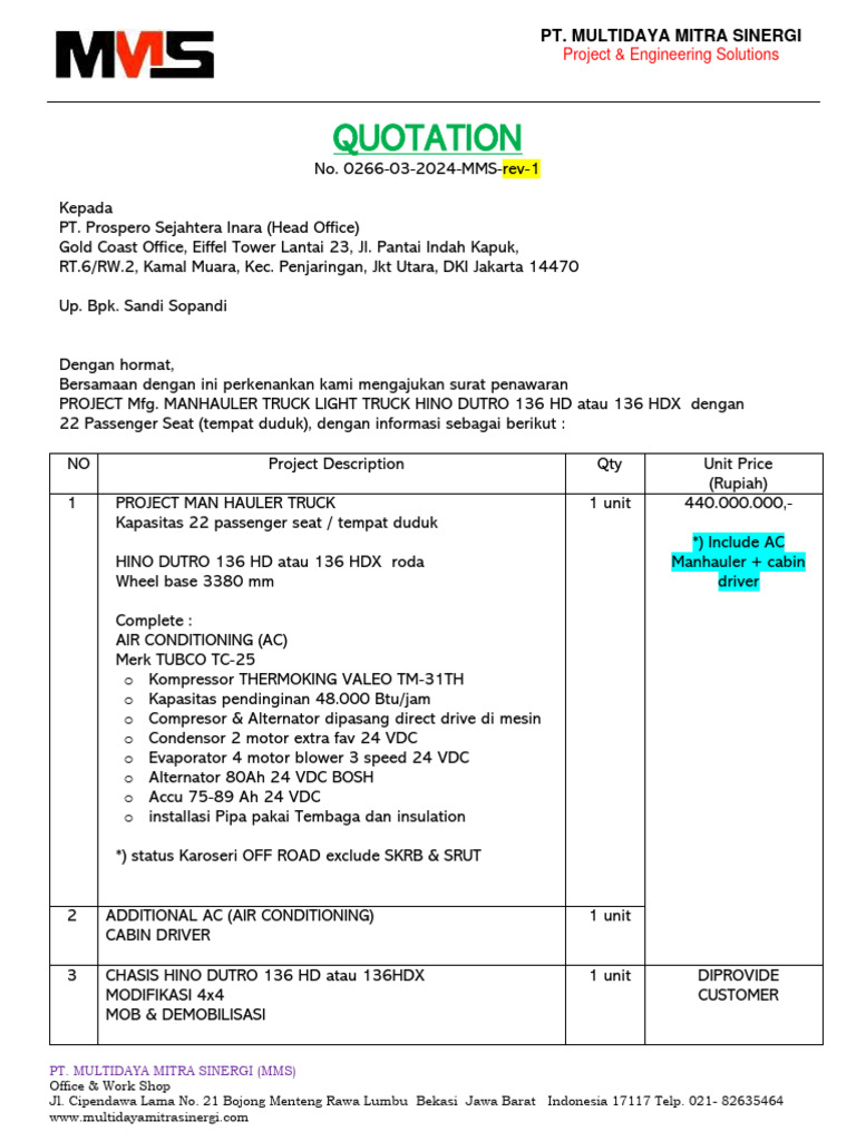 0266-03-2024-Mms-Prospero-Man Hauler Truck 22 Passanger Seat-Hino Dutro ...