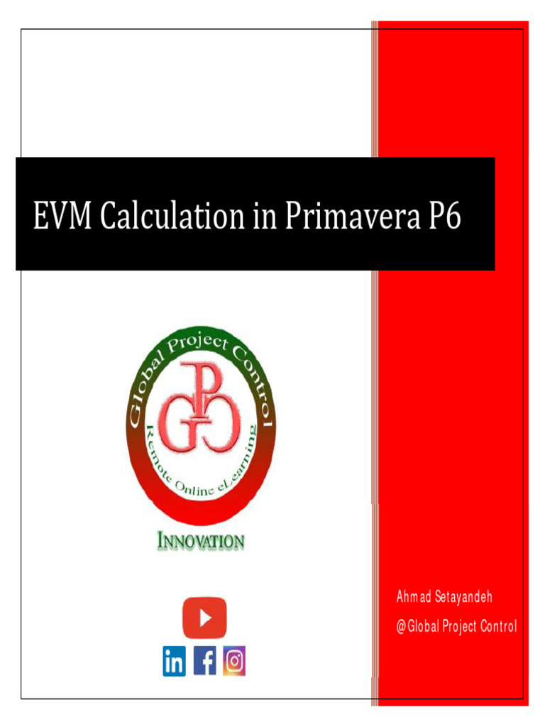 EVM in Primavera | PDF