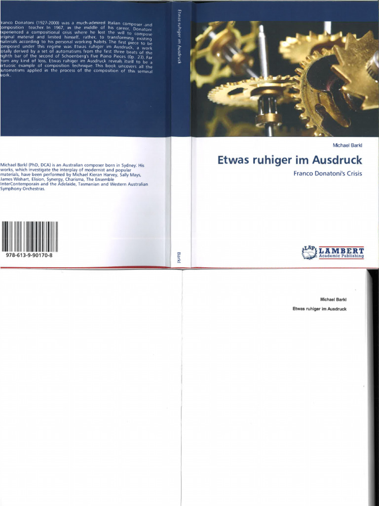 Etwas Ruhiger Im Ausdruck-Analisi | PDF