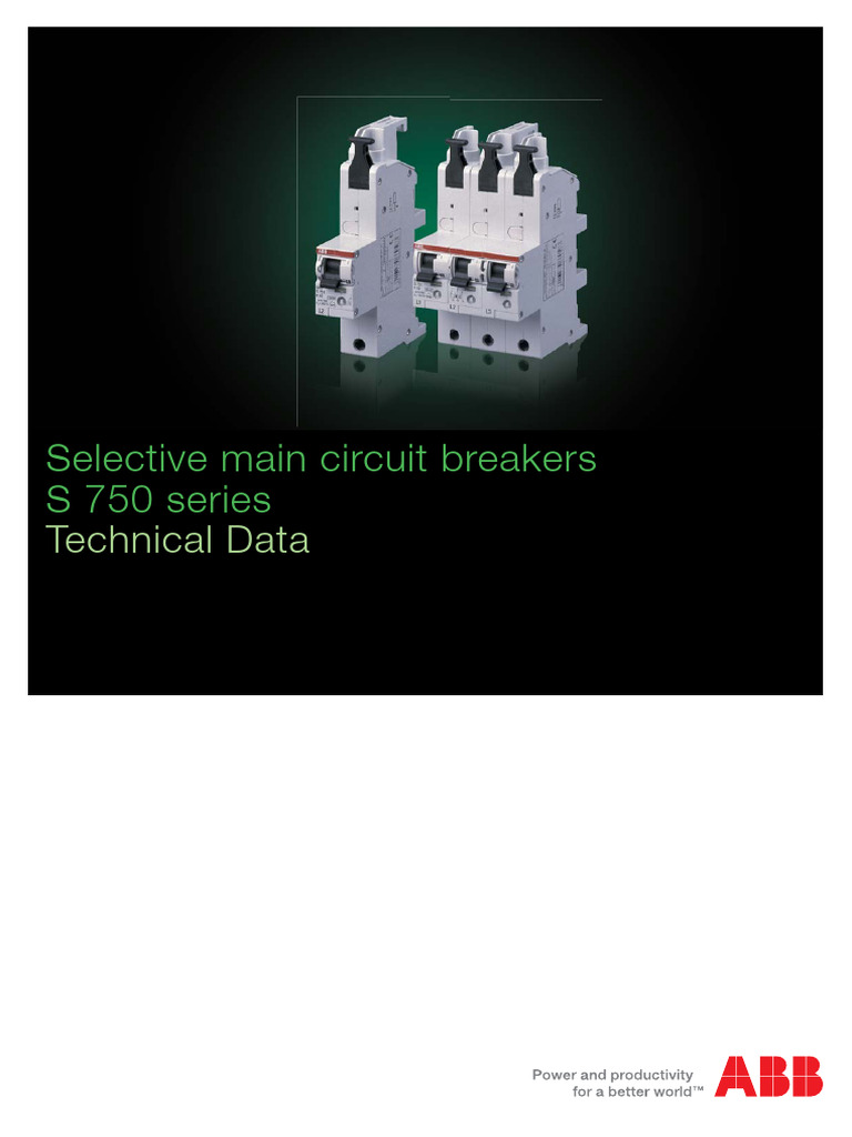 Selective Main Circuit Breakers S 750 | PDF | Fuse (Electrical ...
