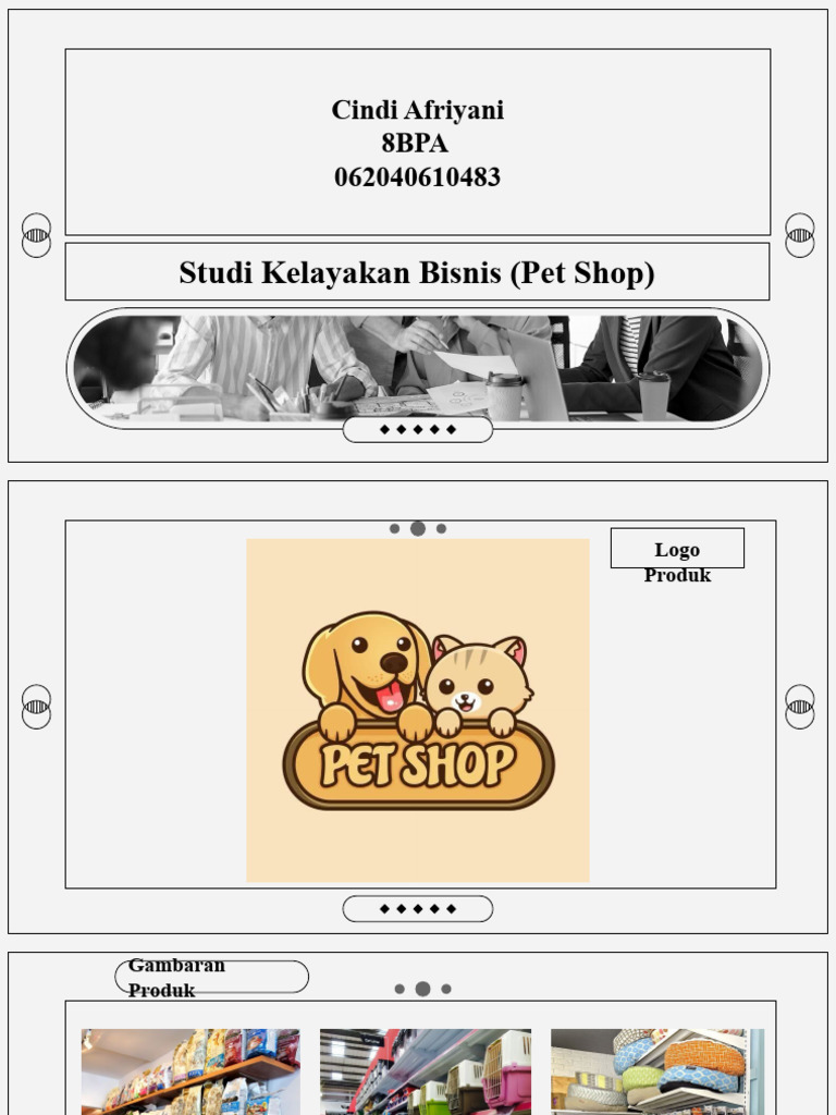 Studi Kelayakan Bisnis (Pet Shop) : Cindi Afriyani 8bpa 062040610483 | PDF