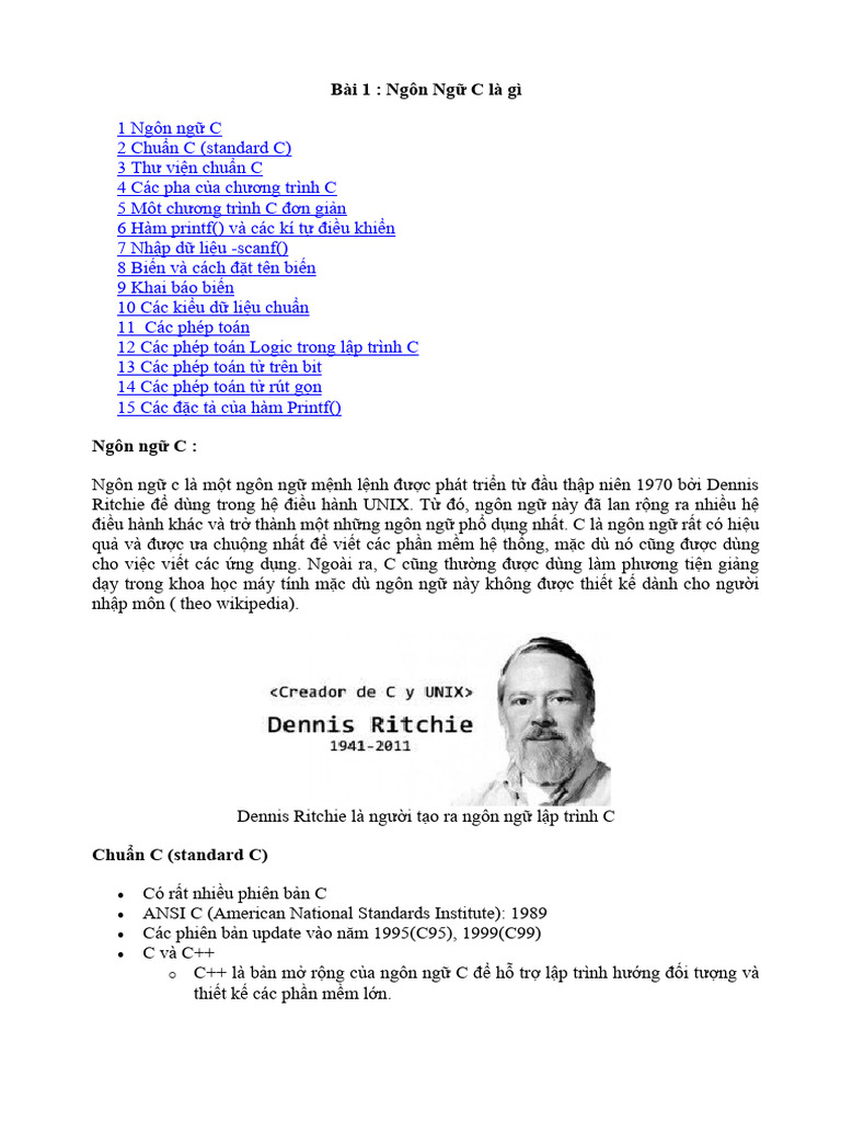 Lap Trinh C - VietPro | PDF