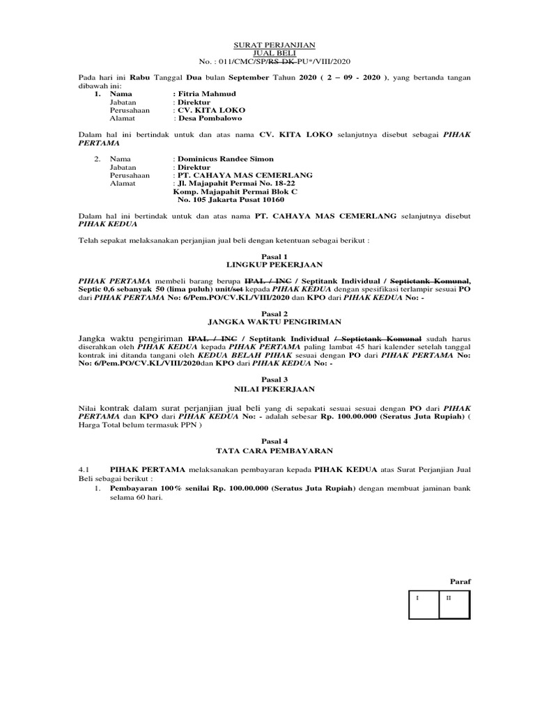 SPK Kita Loko | PDF | Hukum