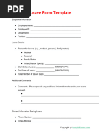 Salary Advance Request Form Template | PDF
