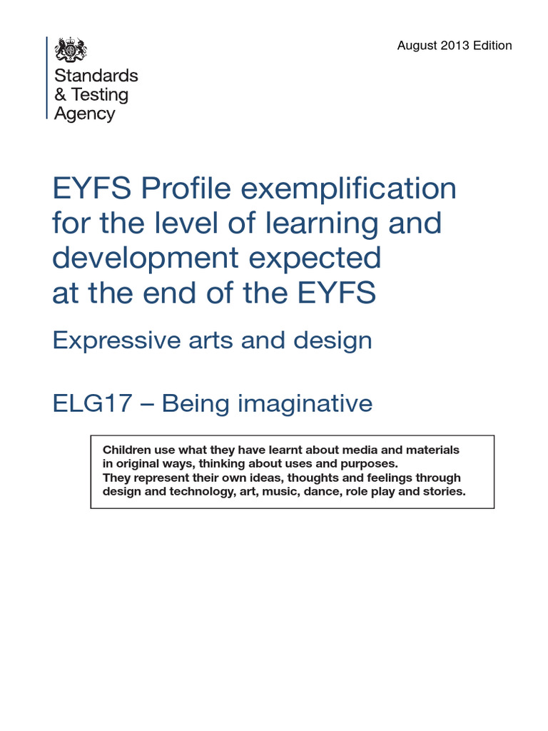 Elg17 Being Imaginative | PDF | Learning
