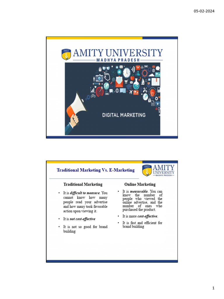 Module 2 - E - Marketing | PDF | Online Shopping | Digital Marketing