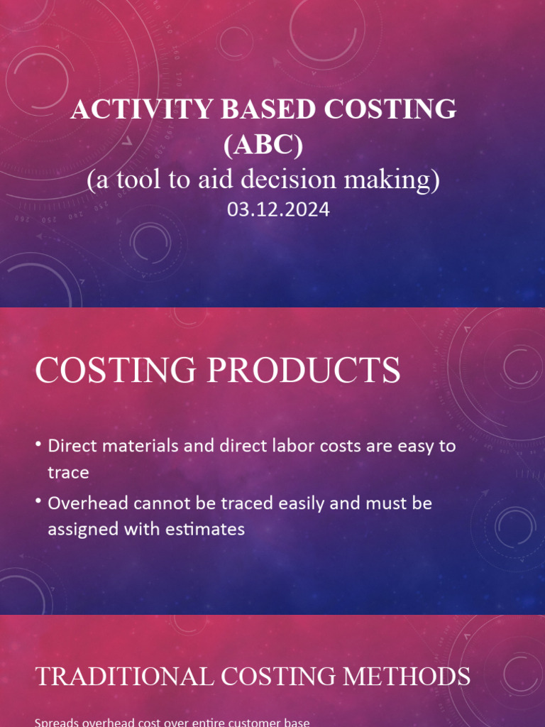 Activity-Based Costing Guide | PDF | Business | Economies