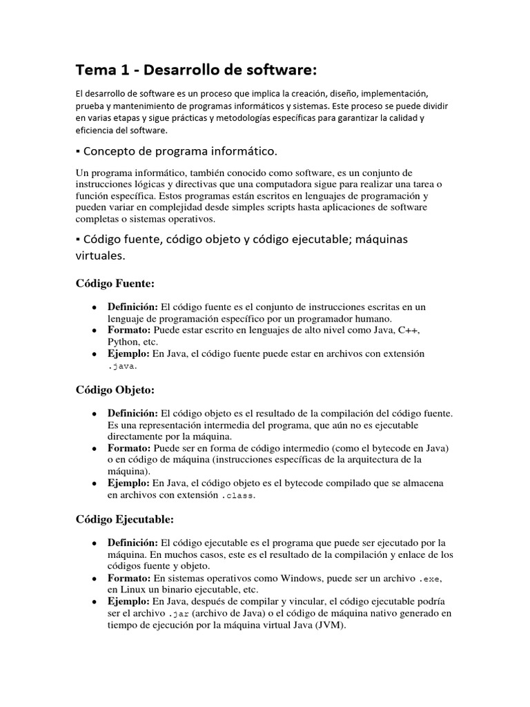 Temario Entornos de Desarrollo Con Ejercicios | PDF | máquina virtual ...