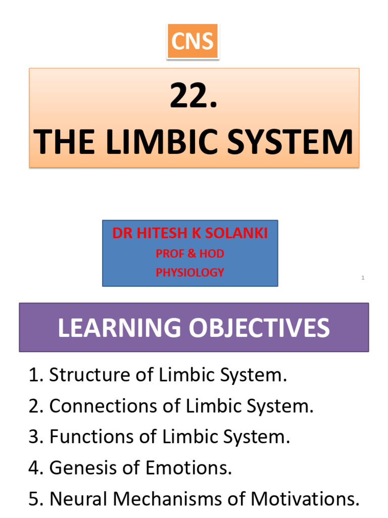 22 the Limbic System-1 | PDF | Limbic System | Emotions