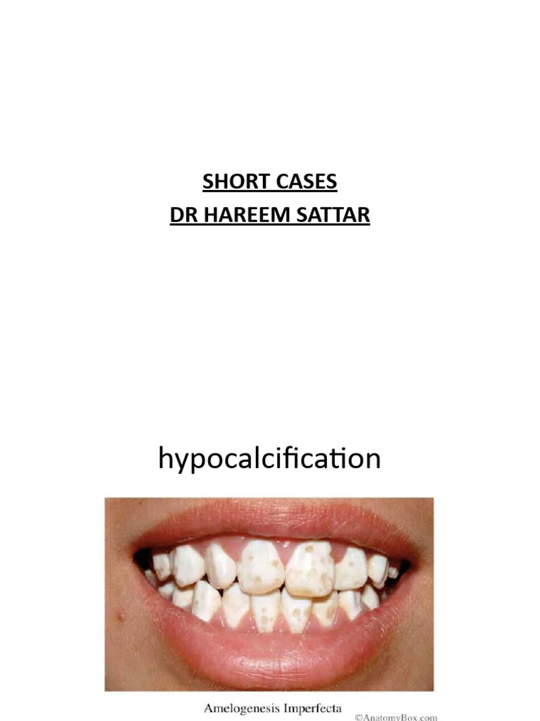 Short Cases | Download Free PDF | Dental Anatomy | Medical Specialties