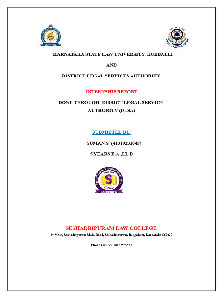 DLSA Report | PDF | Legal Aid | Justice