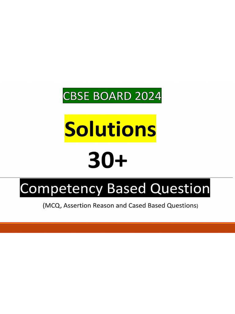 Solutions Competency Questions | PDF