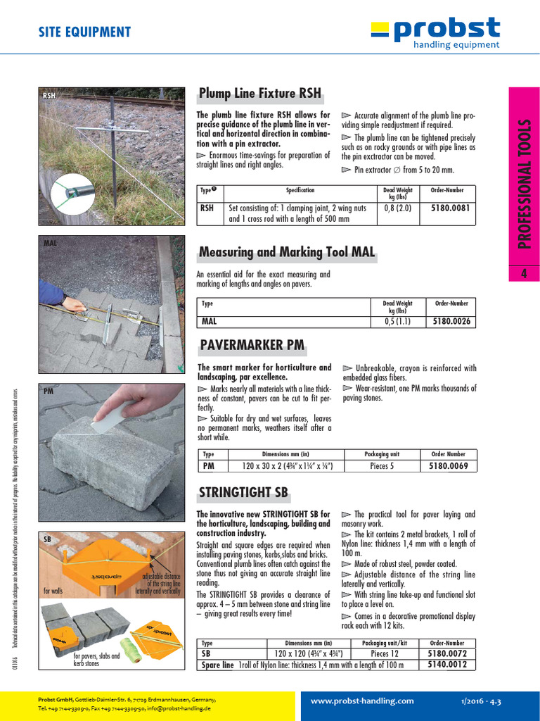 Paver Marker Tools for Precision Work | PDF | Building Materials