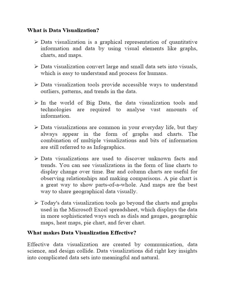 What Is Data Visualization UNIT-V | PDF | Infographics | Data Science