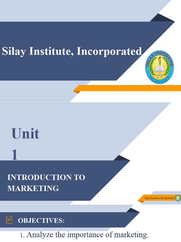 Unit 1 Introduction To Marketing | PDF | Marketing | Customer