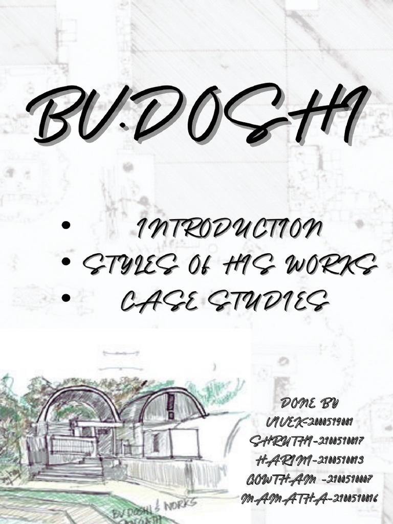 BV Doshi | PDF