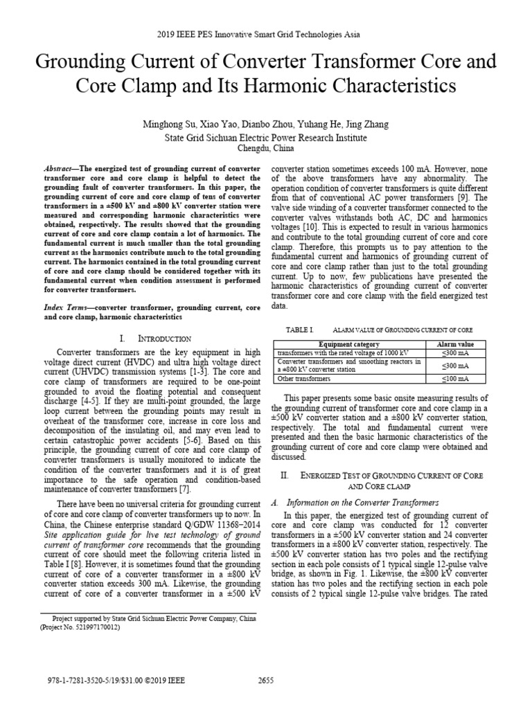 Transformer Core and Clamp Current | PDF | High Voltage Direct Current ...