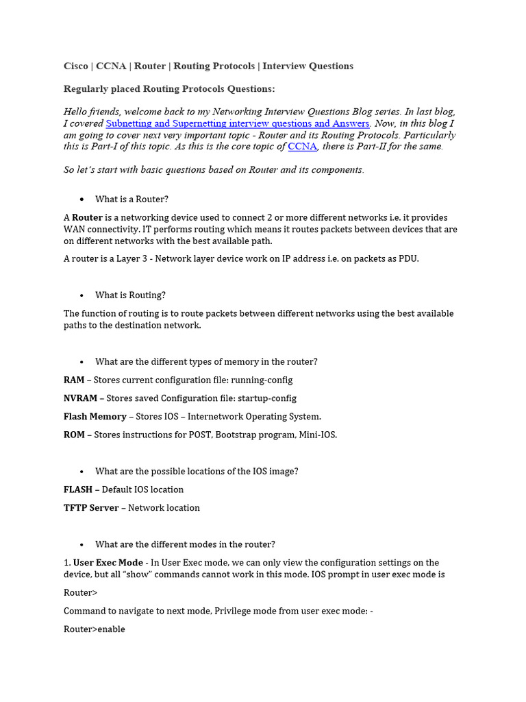CCNA Router and Routing Protocols Guide | PDF | Routing | Wide Area Network