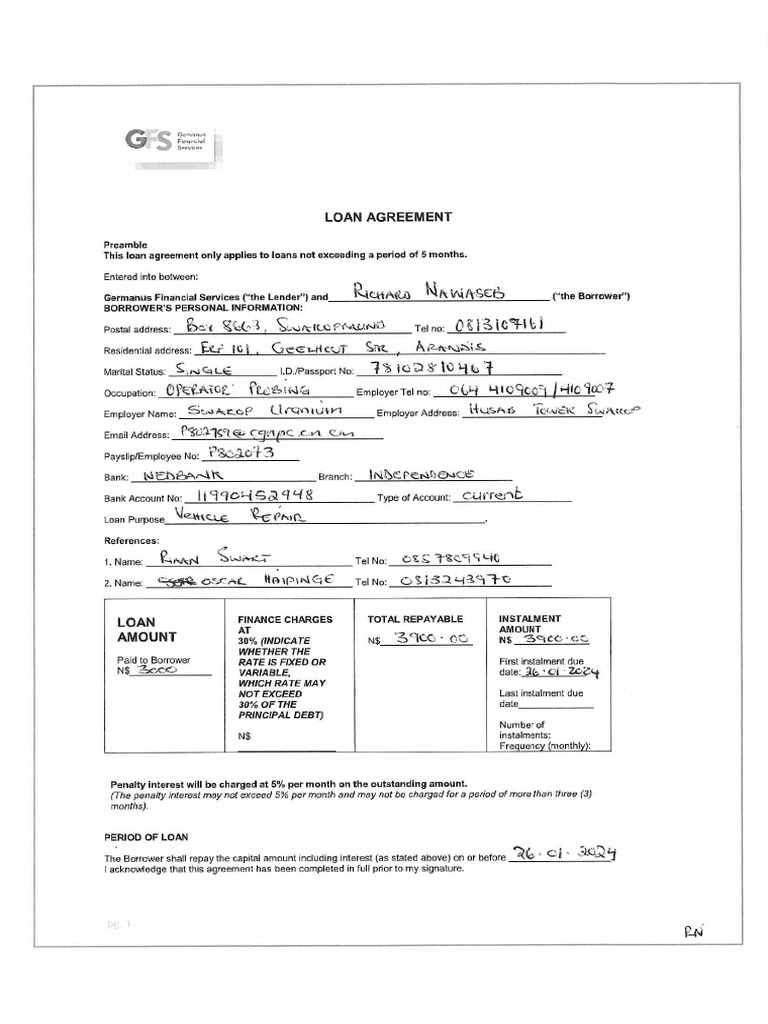 Application Form GFS | PDF