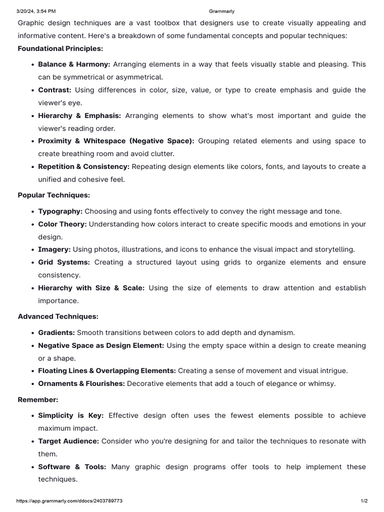 Graphic Techniques | PDF | Graphic Design | Page Layout