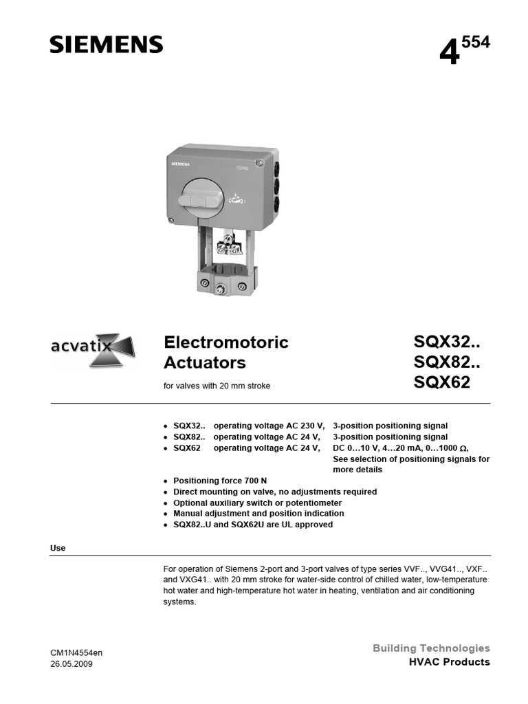 SQX62 SBT en Datasheet | PDF | Switch | Actuator
