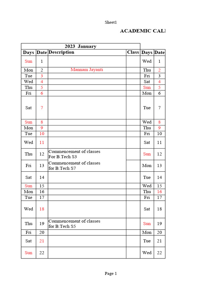 Academic Calender - Jan23 - Jun23 | PDF | Qualifications | Vocational ...