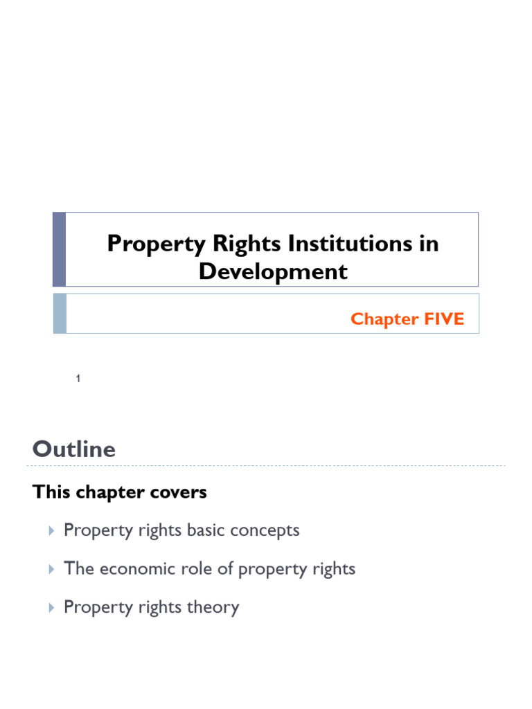 CH - 5 DMI | PDF | Institution | Property