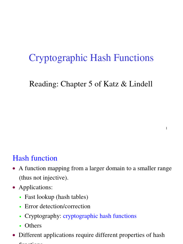 6 Hash | PDF | Cryptography | Applied Mathematics