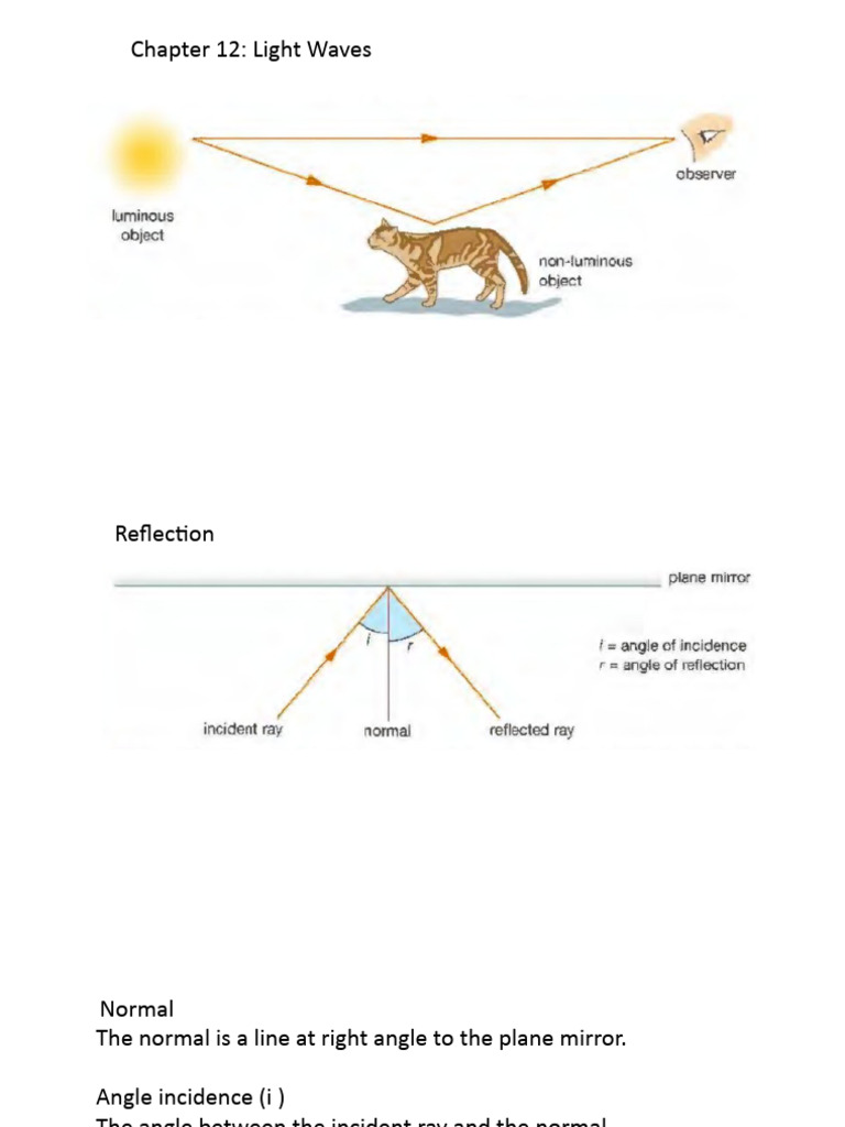 CH12_PPt_1 | PDF | Refraction | Refractive Index