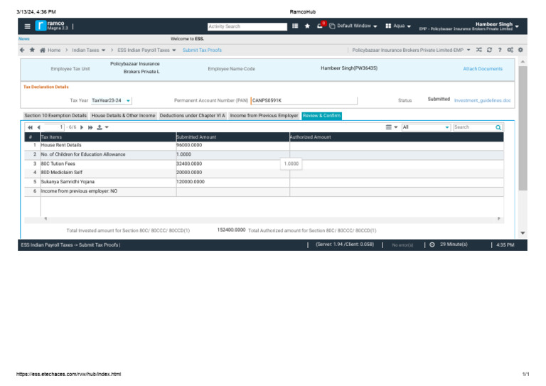 Ramco Hub | Download Free PDF | Payroll Tax | Taxation