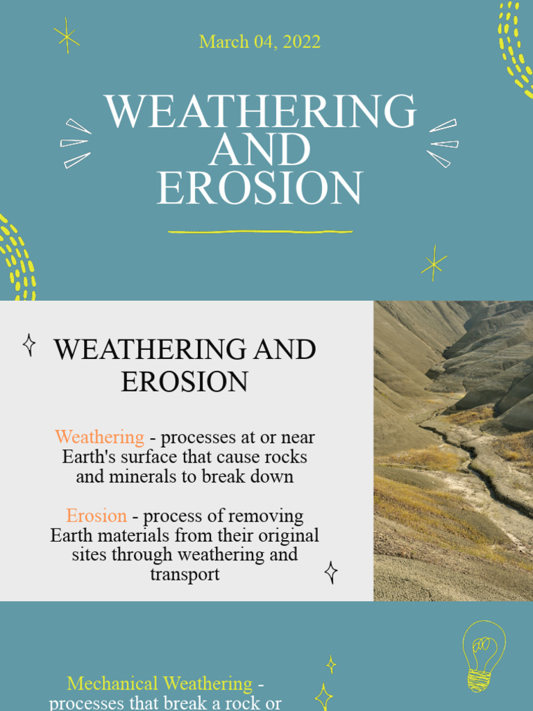 Weathering and Erosion | PDF | Weathering | Erosion