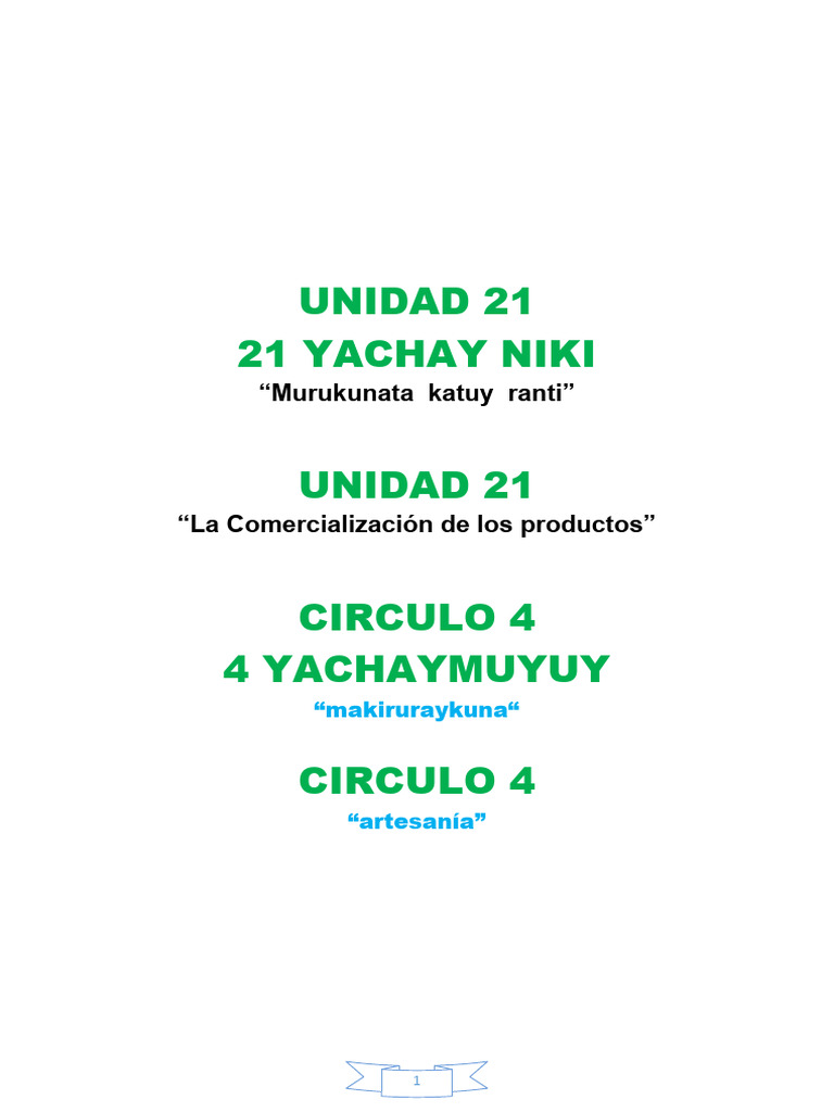 Unidad 21-Circulo 4 | PDF