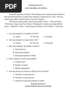 Reading Materials For Grade 3 Filipino Chrismark | PDF