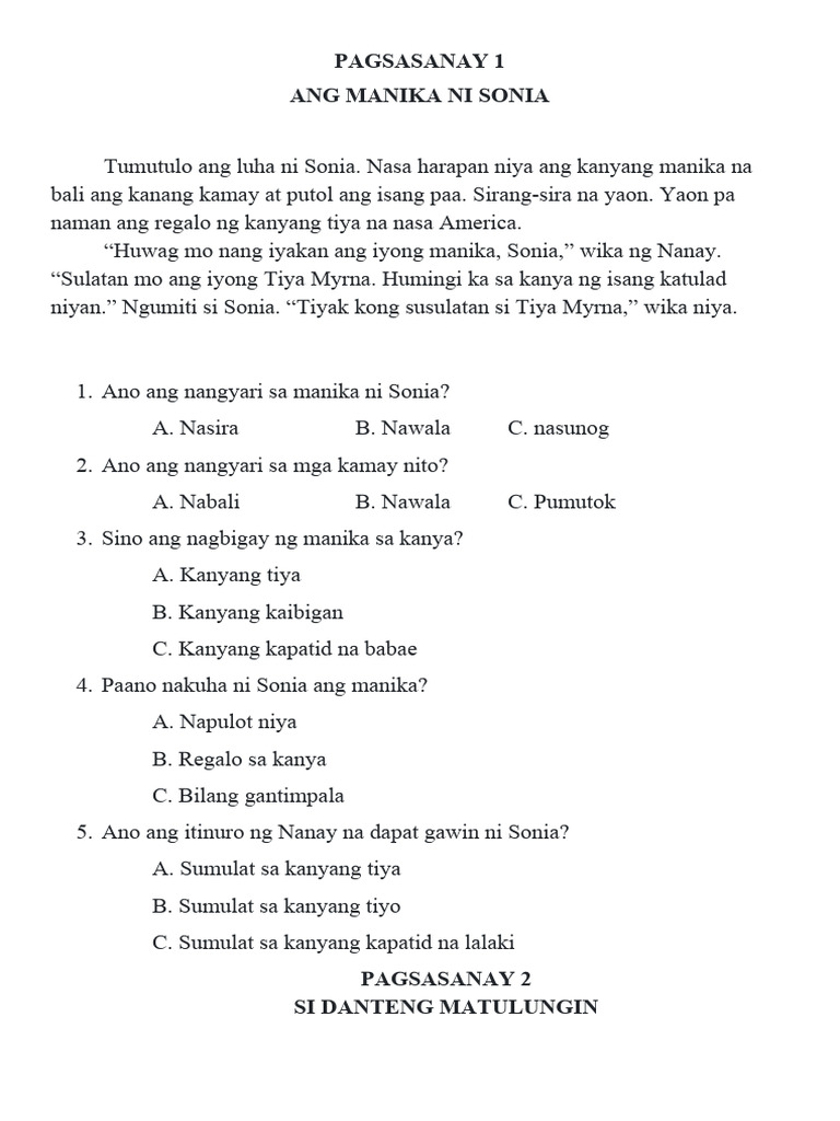 PAGBASA GRADE 3 Newest | PDF