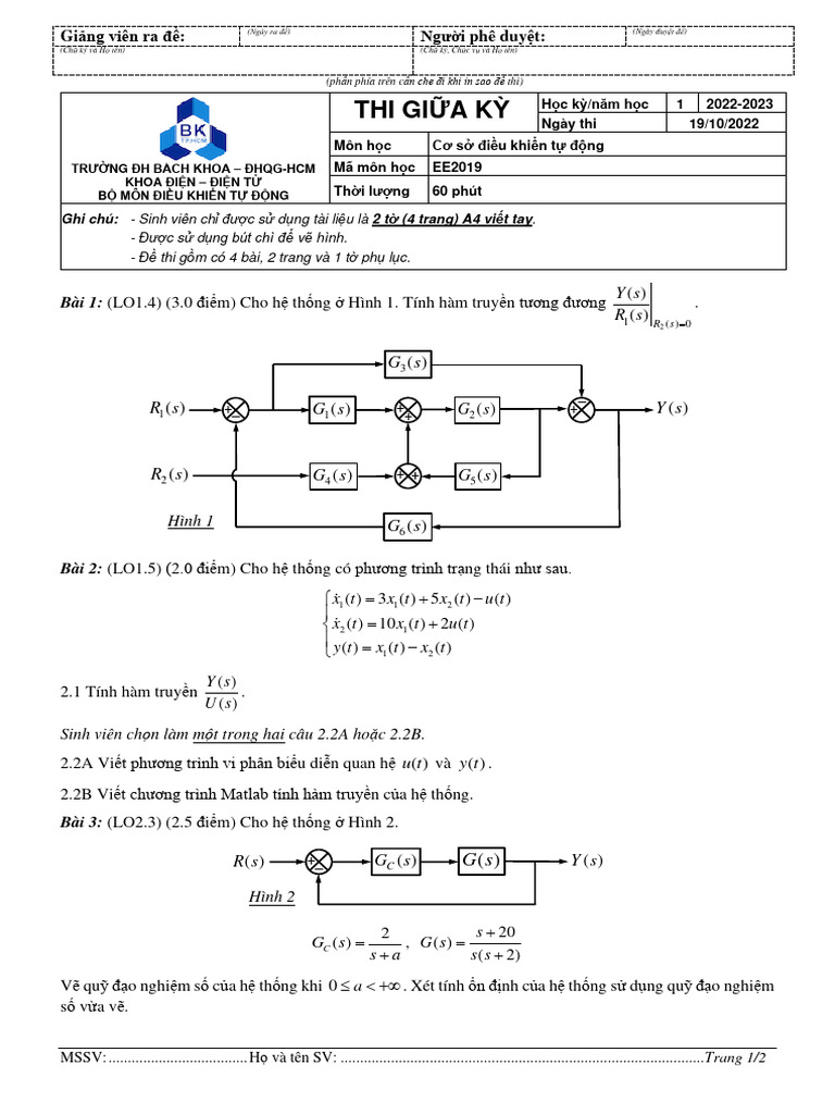 Dethi CSTD GK1 2122 CQ Dapan | PDF