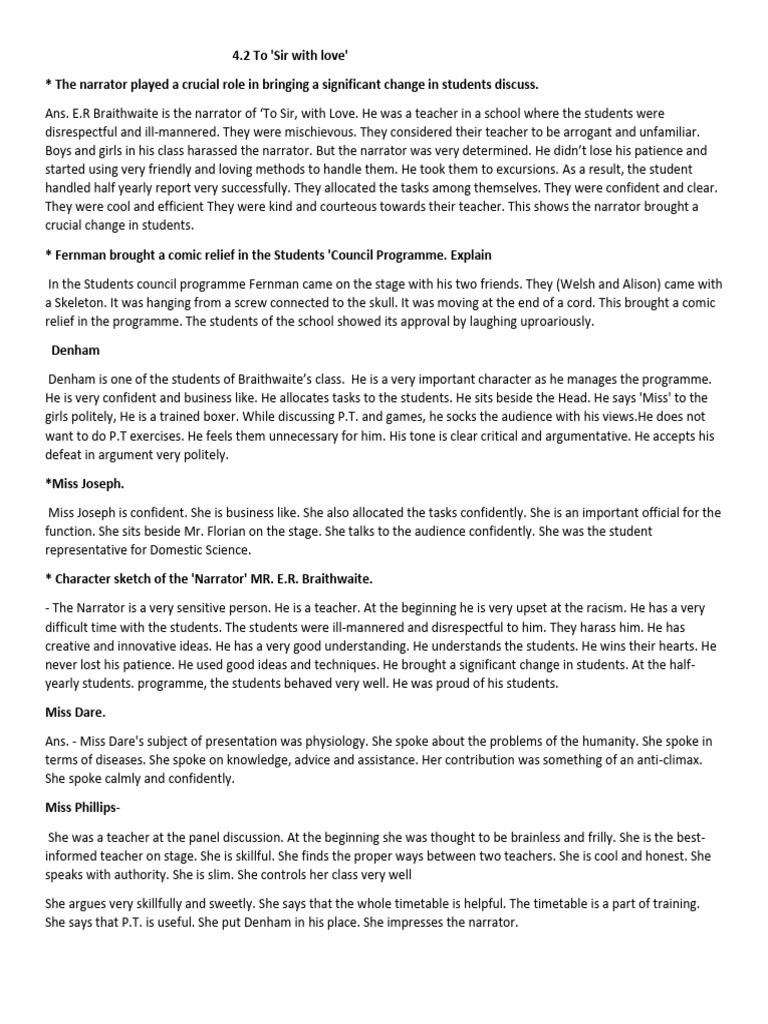 English Novel Class 12 Imp Questions | PDF | Around The World In Eighty ...