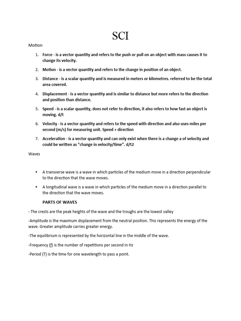 SCI | PDF | Sound | Waves