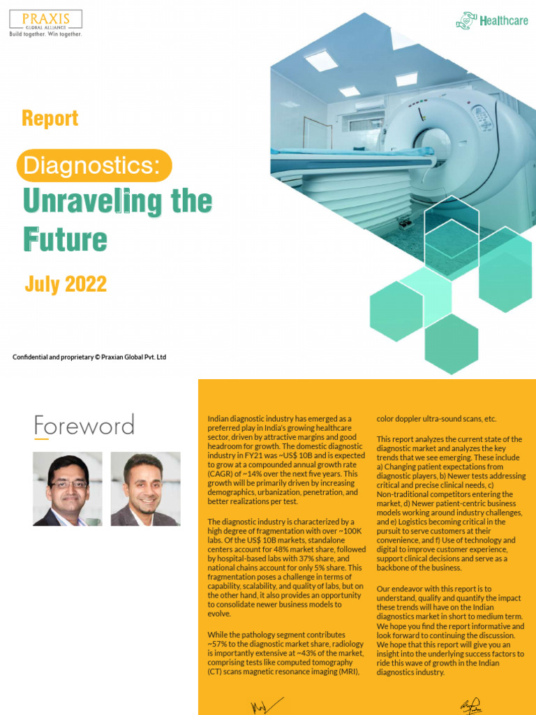 Praxis Report Diagnostics Unraveling The Future Report 3 | PDF ...