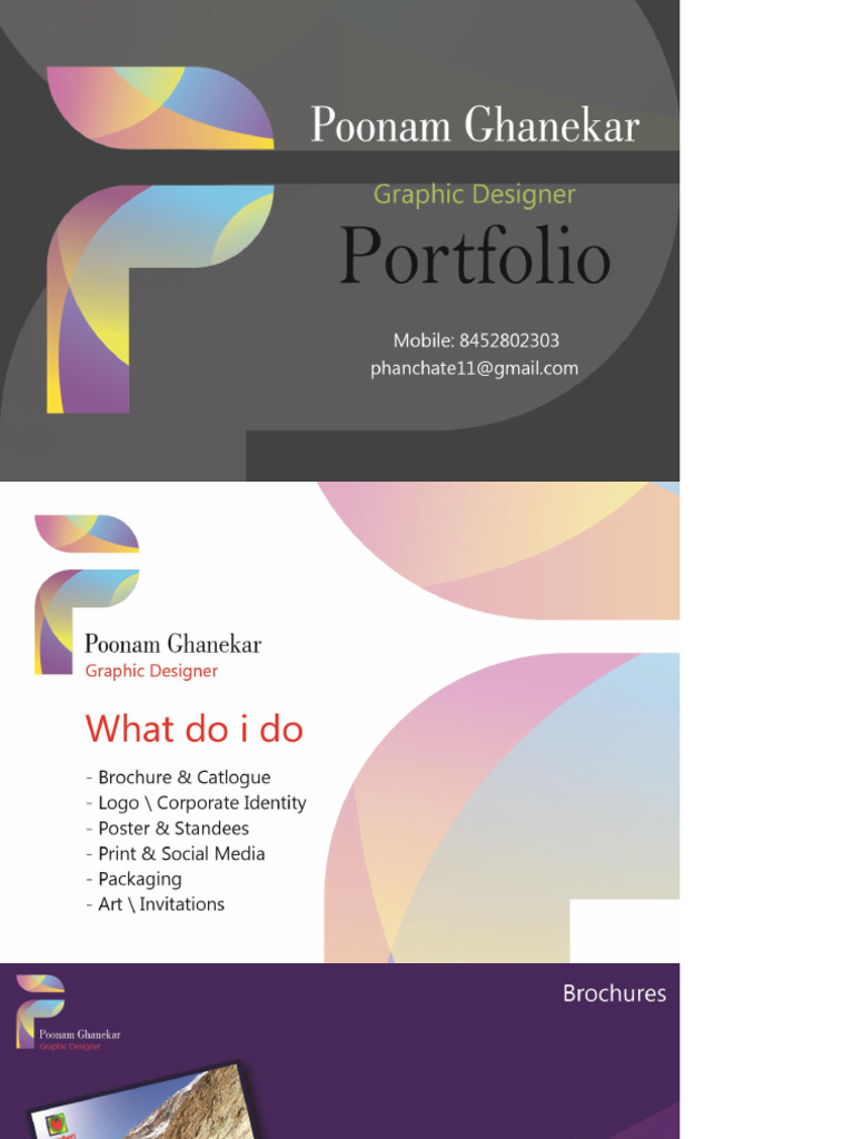 Poonam Ghanekar Portfolio | PDF